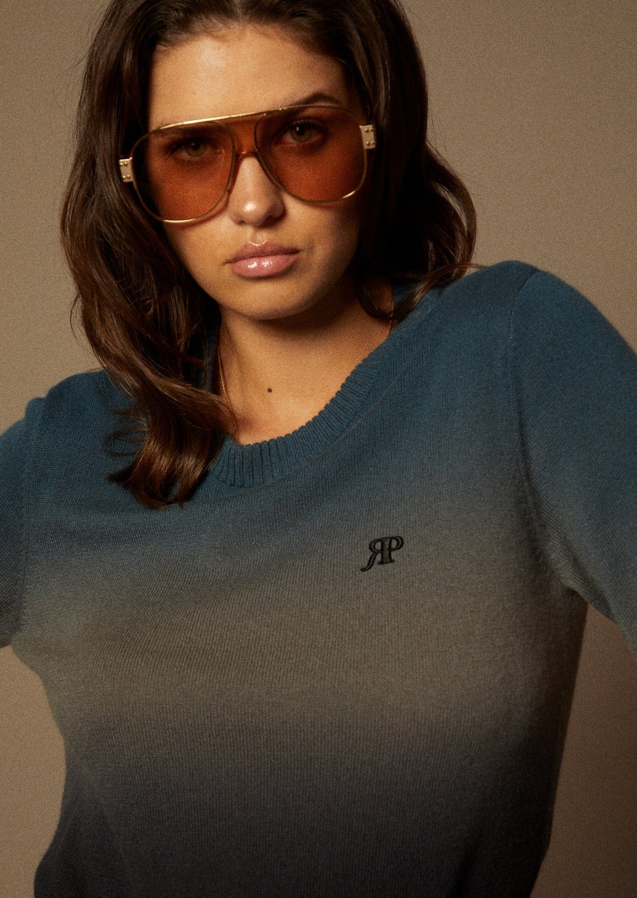 The Mimi Cashmere Sweater in Midnight Fade Ombre Dye – ROYAL PALMS love ...